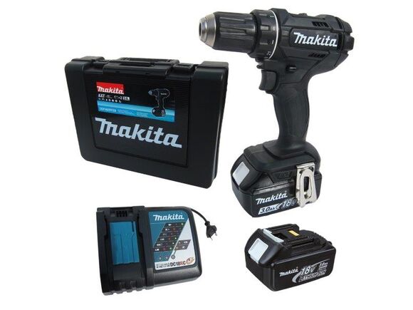 Makita DDF482RFEB Aku vrtací šroubovák černý Li-ion LXT 18V/3,0 Ah ...